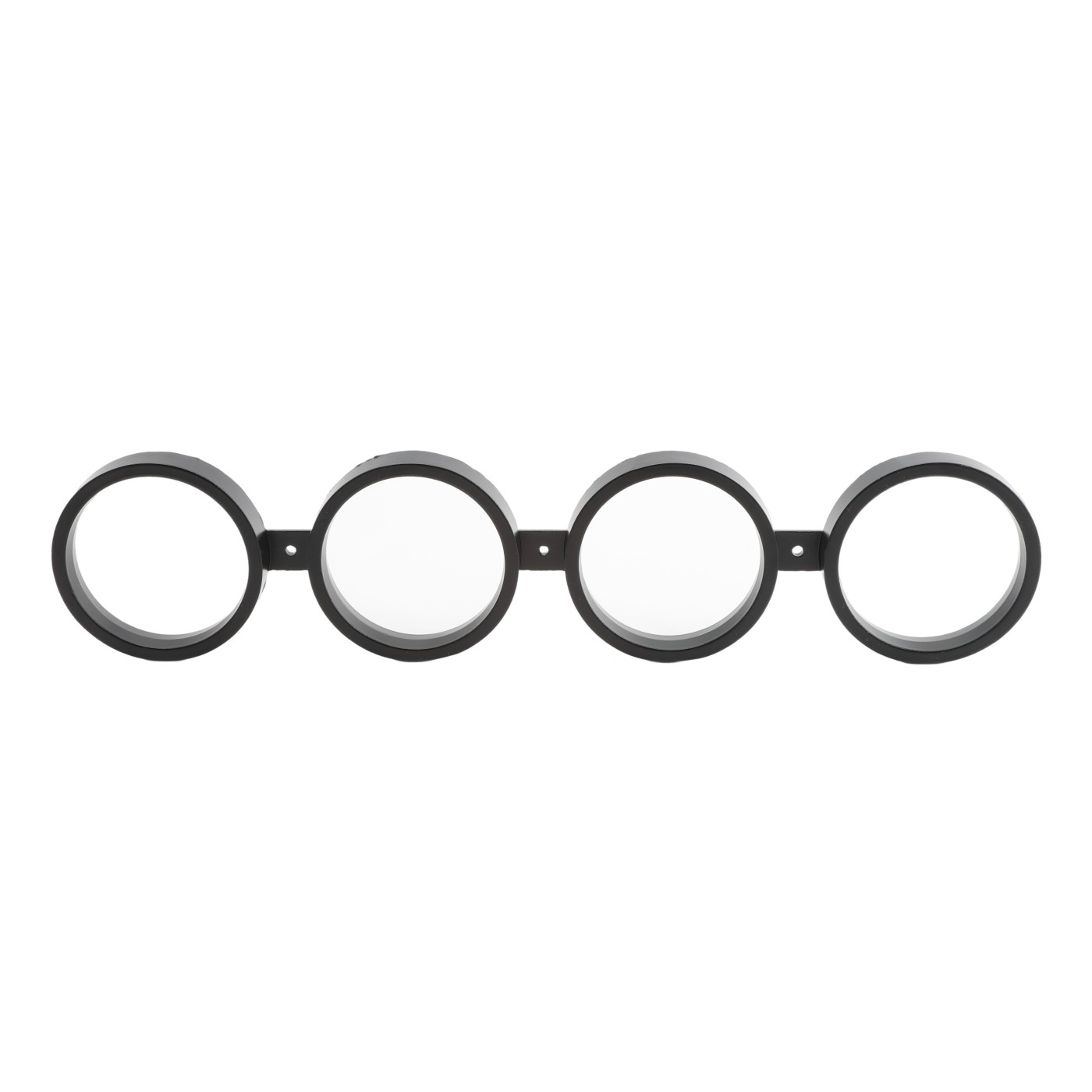 Quad (Four) Ring Decorative Ornamental Aluminum Fence Circles Screw On ...