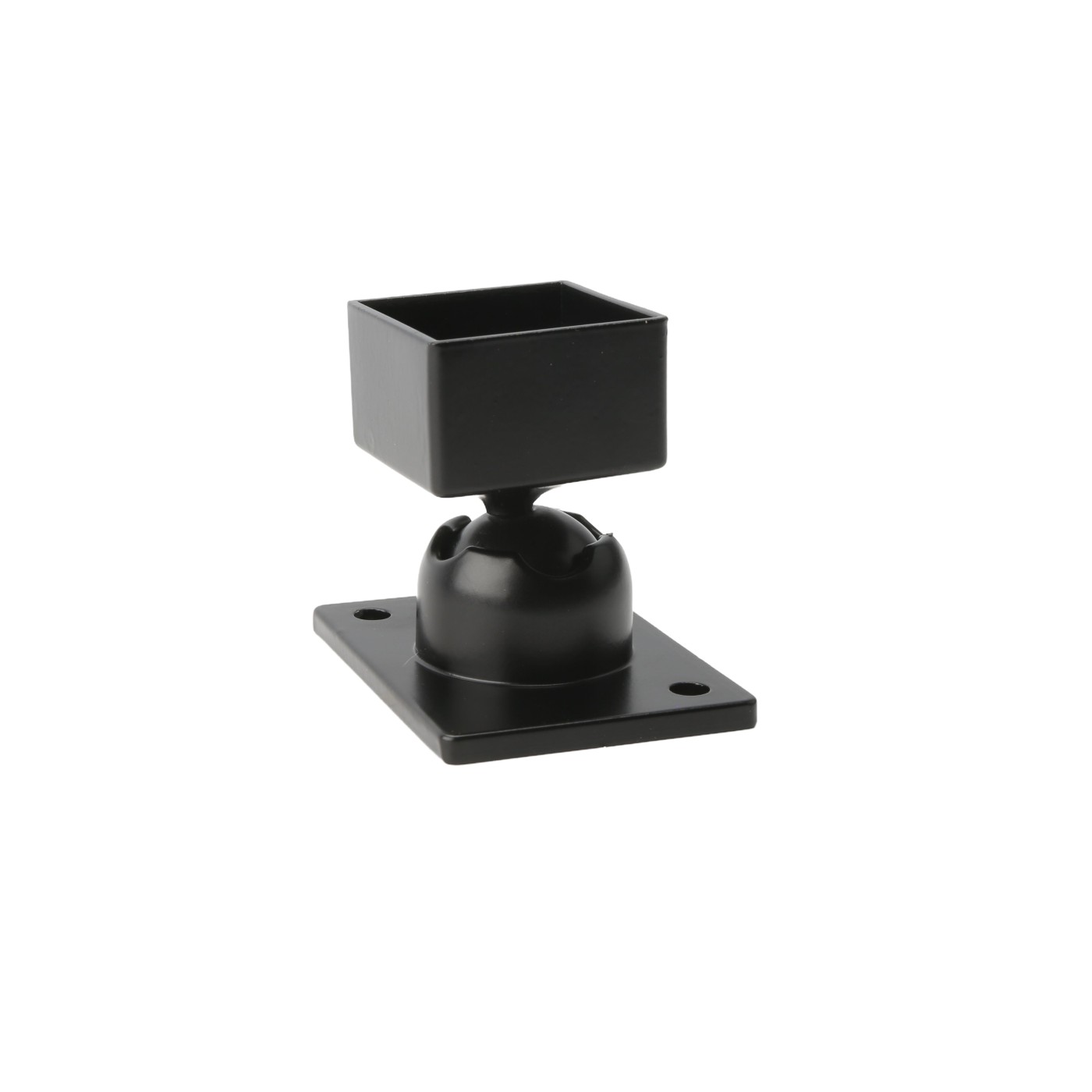 1 1/2" Sq. Adjustable Swivel Ball Rail Bracket for Aluminum Fence Posts ...