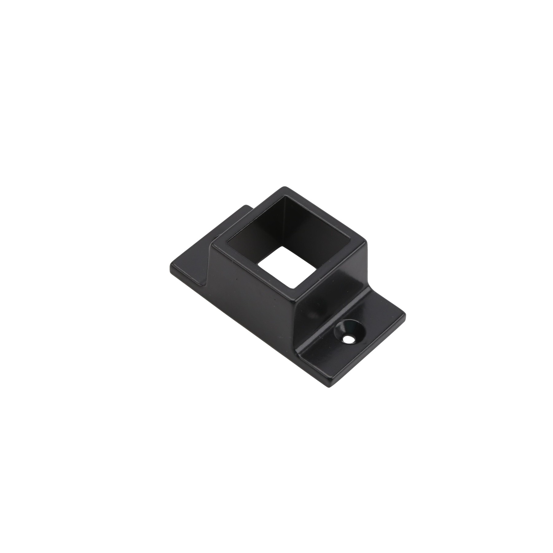 1" Sq. Residential Stationary Wall Mount Rail End Bracket for Aluminum ...