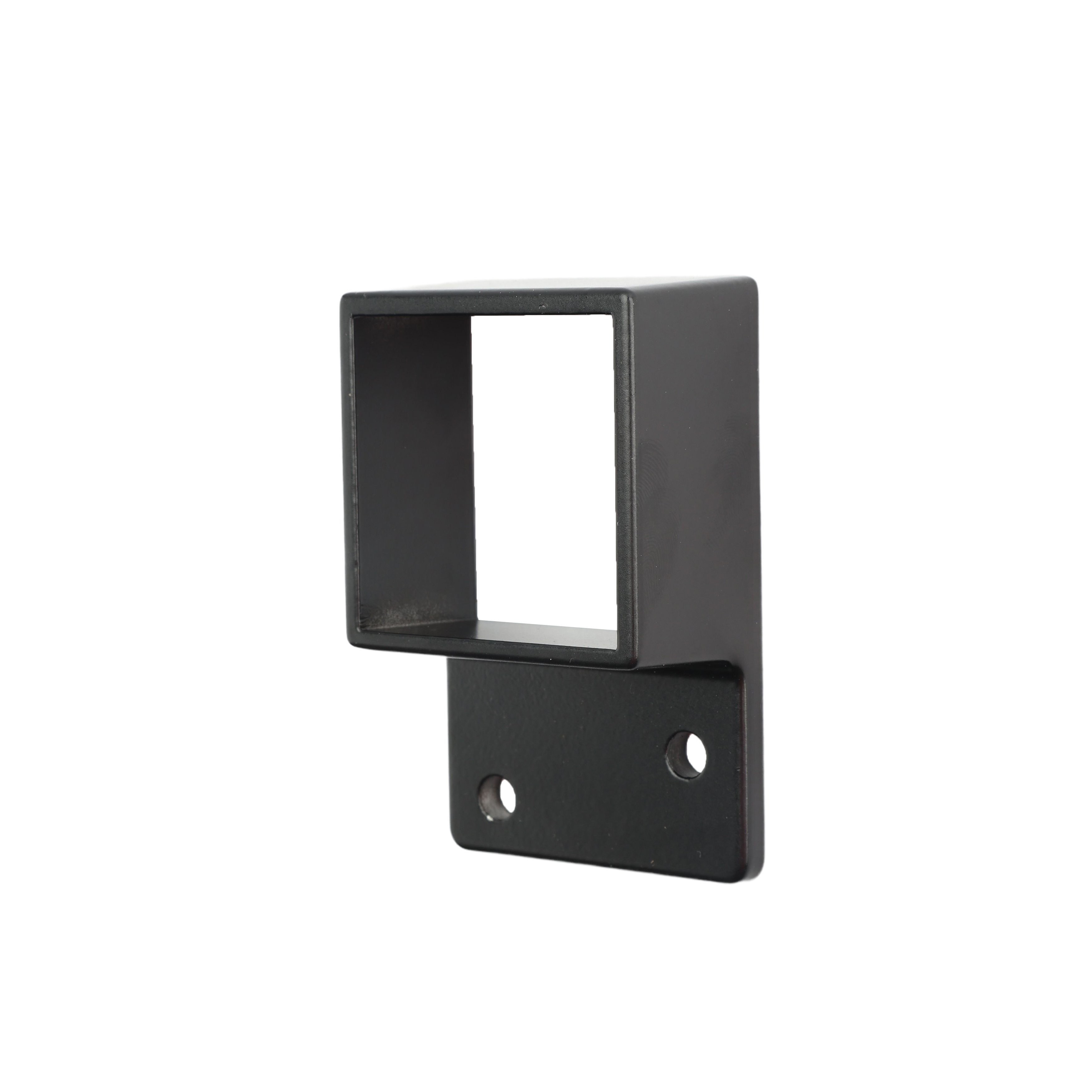 1 3/4" Sq. Stationary Wall Mount Rail End Bracket for Aluminum Fence ...
