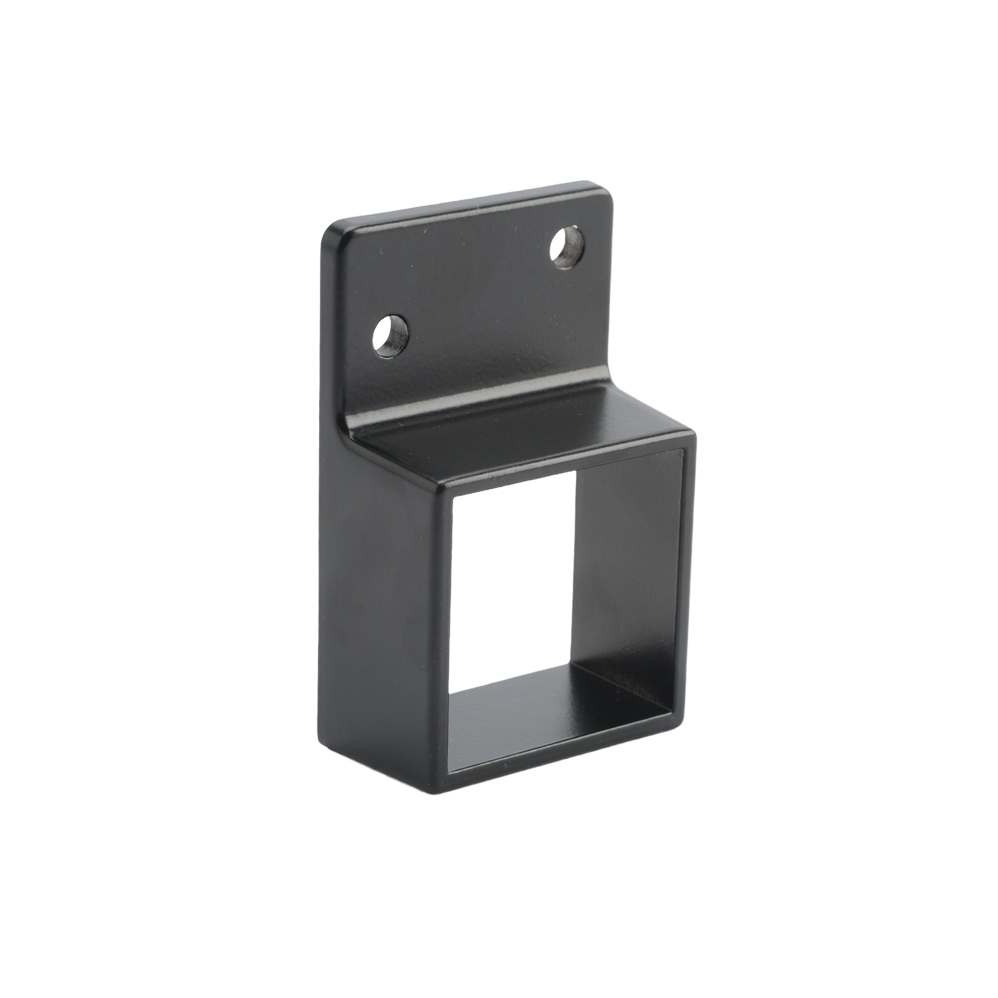 1 3/4" Sq. Stationary Wall Mount Rail End Bracket for Aluminum Fence ...