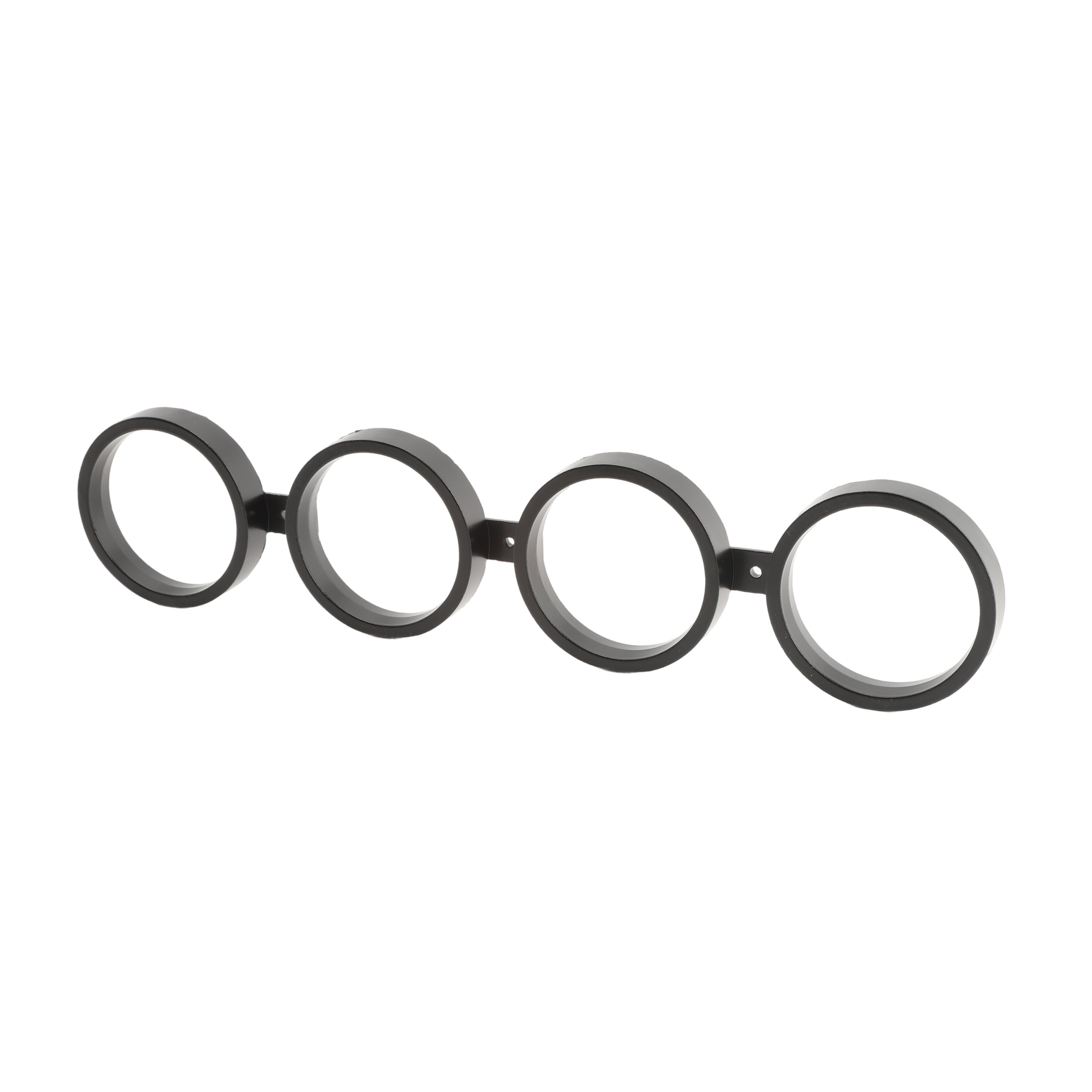 Quad (Four) Ring Decorative Ornamental Aluminum Fence Circles Screw On ...