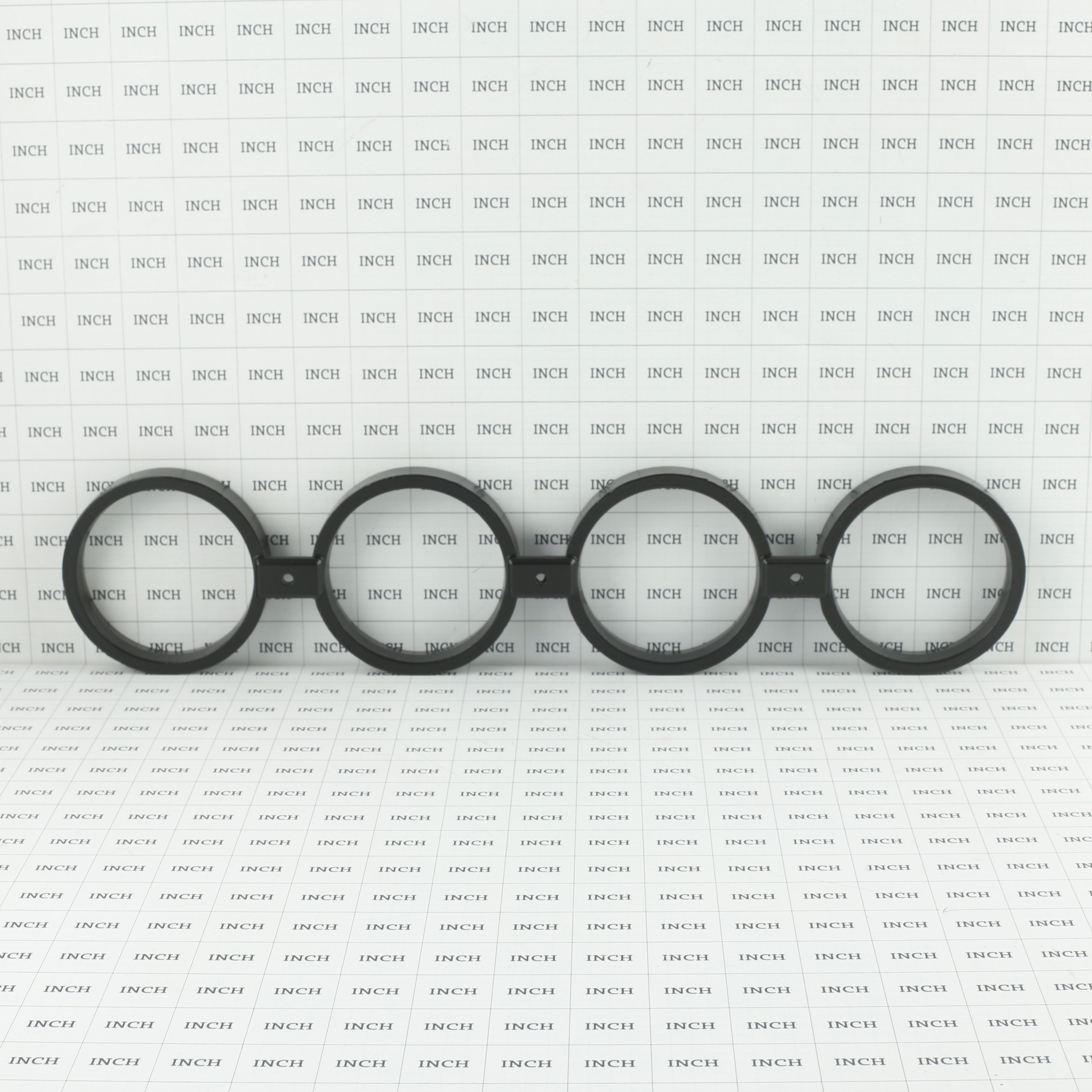 Quad (Four) Ring Decorative Ornamental Aluminum Fence Circles Screw On ...