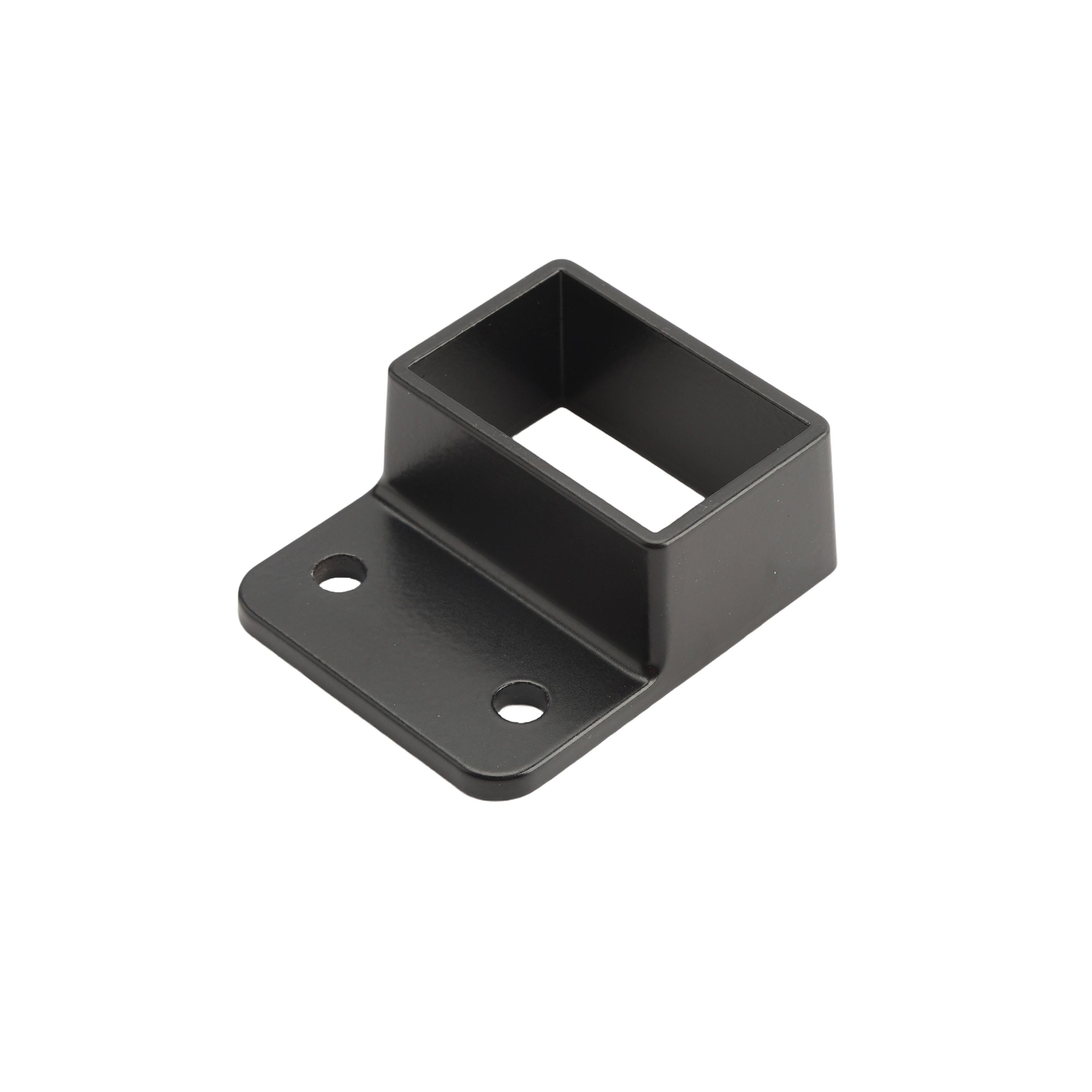 1" High x 1 5/8" Wide Aluminum Fence Stationary Wall Mount Rail Bracket ...
