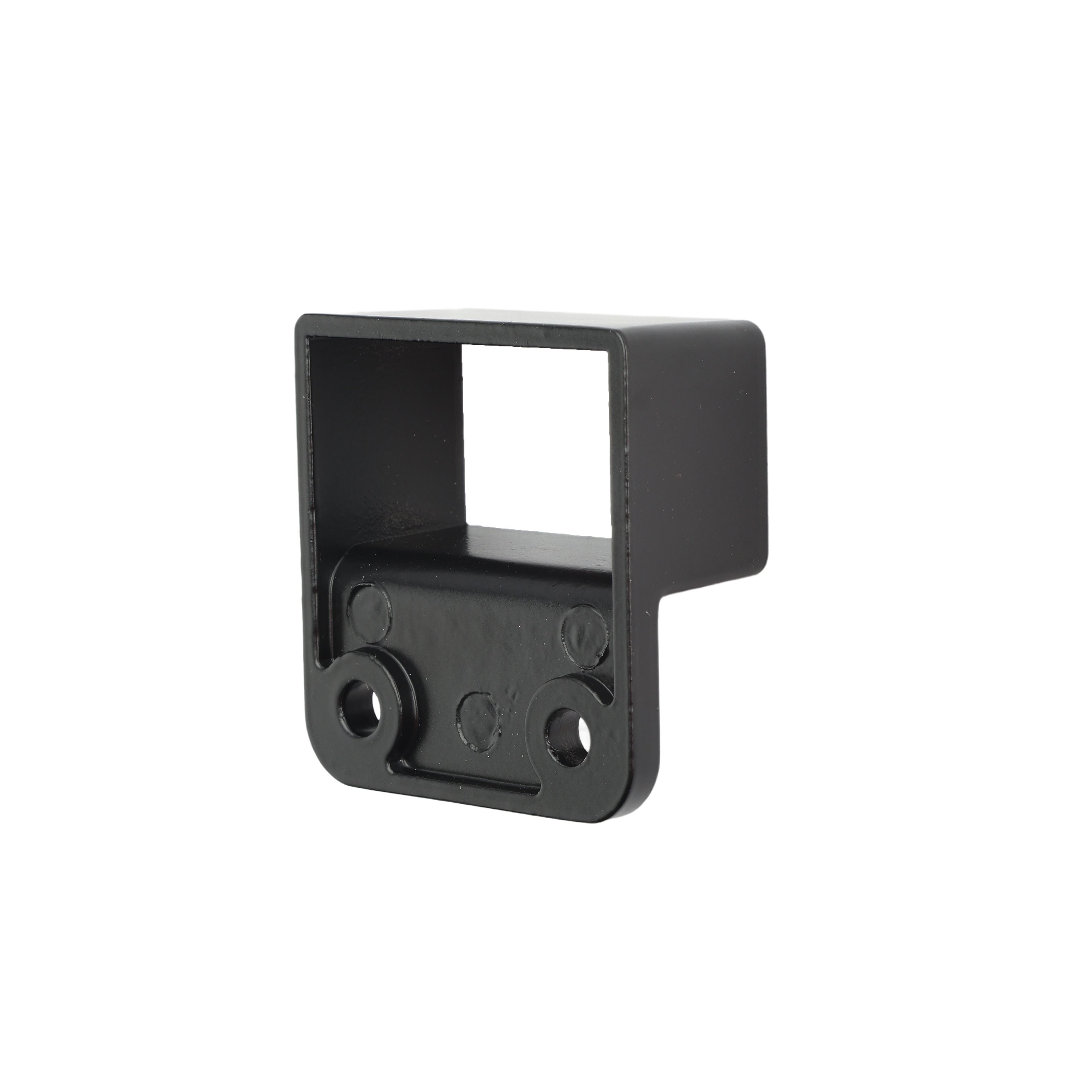 1" High x 2" Wide Aluminum Fence Stationary Wall Mount Rail Bracket ...